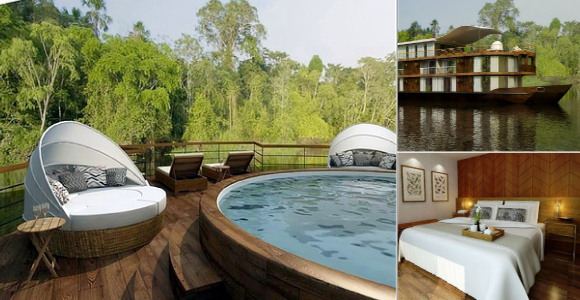 The Zafiro Cruise boat at the Amazon river - South America Planet